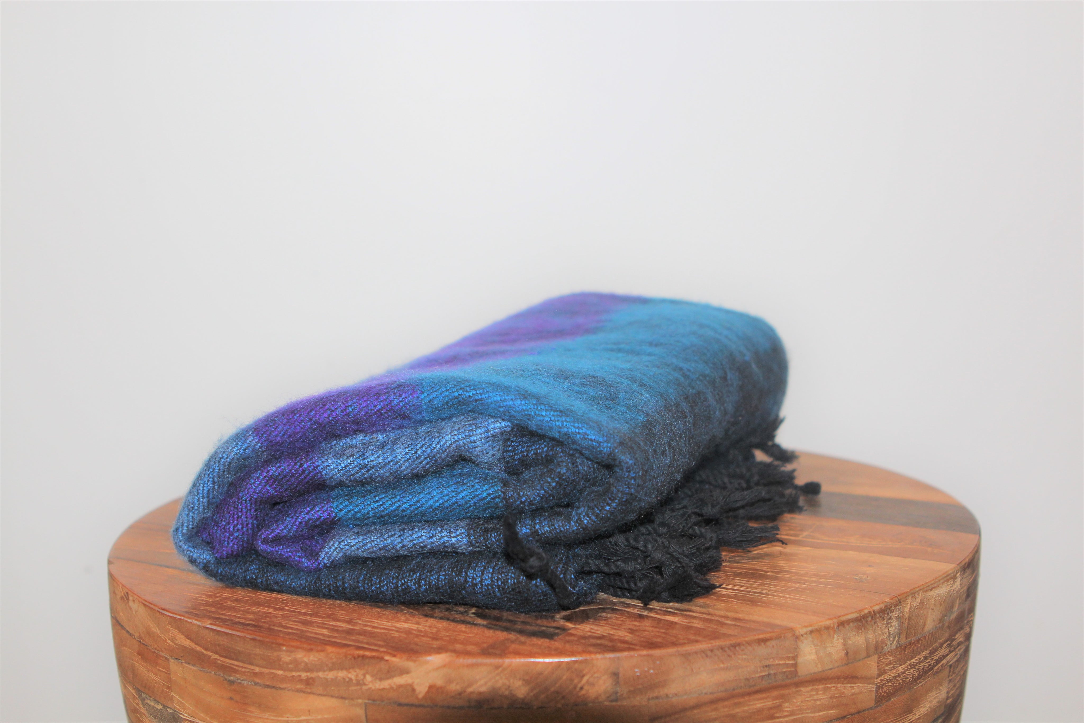 Himalayan Yak Shawl - Navy – Orphans Aid Online